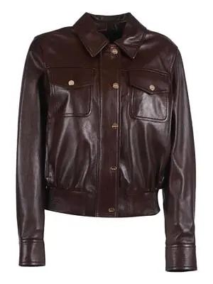 Max Mara Leather Jacket - Brown