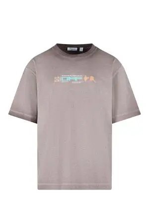 Off-White Archigeography 3 Arrow' Beige Cotton T-shirt - Cream