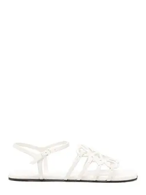 Loewe Paula's Ibiza Petal Anagram Leather Sandals - Multicolor