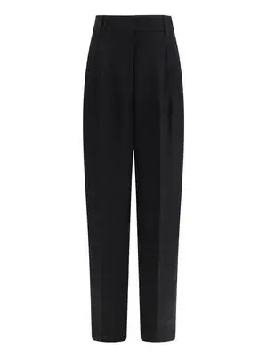 Max Mara Belted Trousers - Black