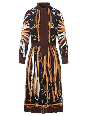 Gucci Silk Chemisier Dress - Brown