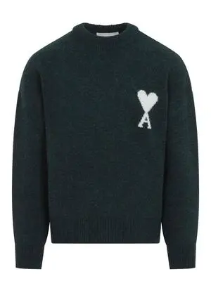 AMI Paris Adc Sweater - Green