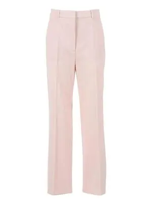 Max Mara Classic Straight Trousers - Pink