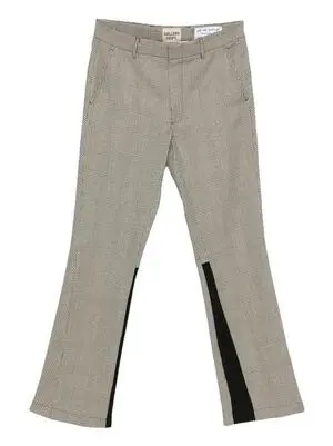 GALLERY DEPT. Check Pattern Paneled Straight-leg Trousers - Cream