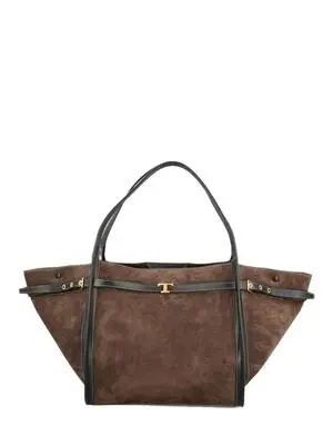 TOD'S T Timeless Medium Leather Tote Bag - Multicolor