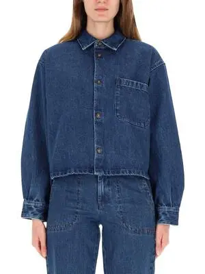 A.p.c. Samantha Denim Jacket Shirt - Blue