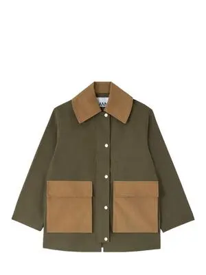 GANNI Organic Cotton Workwear Jacket - Multicolor