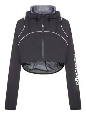 Balenciaga Techwear Cropped Jacket - Black