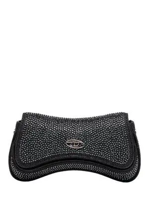 DIESEL® DIESEL Play Crossbody XS Shoulder Bag With All-Over Rhinestones Multicolor