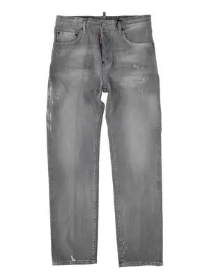 Dsquared2 Logo Patch Jeans - Gray