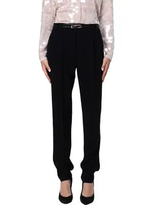 Max Mara Solid Trousers - Black