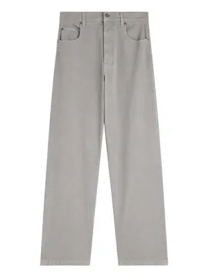 Phoebe Philo Cotton Zip-fly Jeans - Gray