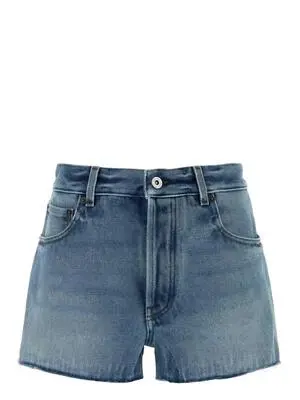 Miu Miu MIU MIU Denim Shorts Blue