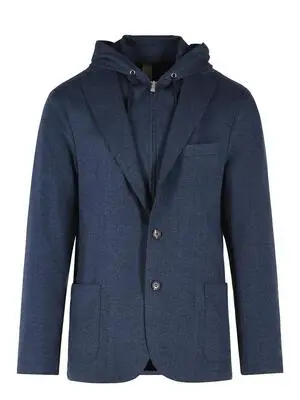 Eleventy Polyester Blend Blazer - Blue