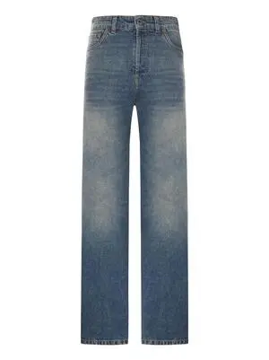 Miu Miu Five Pocket Straight Leg Jeans - Blue