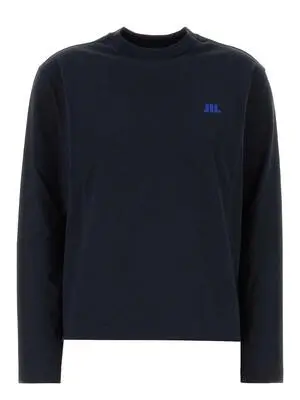 JIL SANDER Cotton Long Sleeve T-shirt - Blue