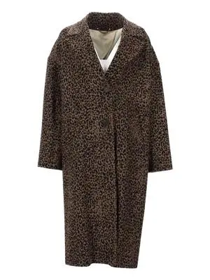 GOLDEN GOOSE Cappotto Monopetto Cocoon In Lana - Multicolor