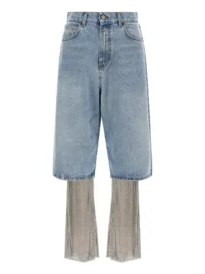 Giuseppe Di Morabito Crystal-embellished Denim Ensemble - Multicolor