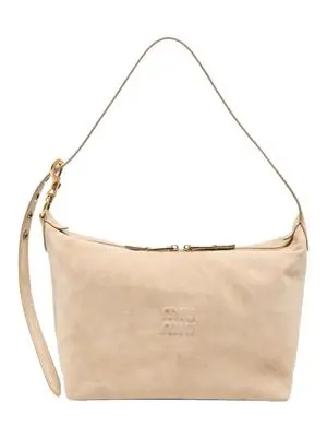 Miu Miu Spirit Suede Leather Shoulder Bag - Multicolor