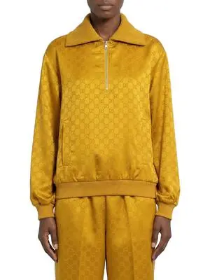 Gucci GUCCI GG Viscose Blend Sweatshirt Cream