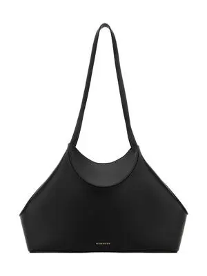 Givenchy Leather Small Facet Shoulder Bag - Black
