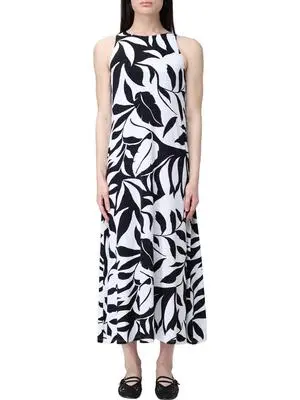 Max Mara Printed Viscose Midi Dress - Multicolor