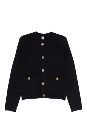 TOTEME Hammered Button Cardigan - Blue