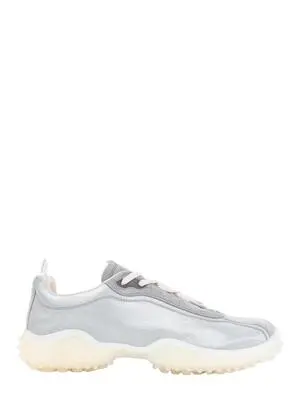Miu Miu Technical Fabric Lace Up Sneakers - Gray
