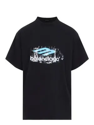 Balenciaga Oversized T-shirt - Black