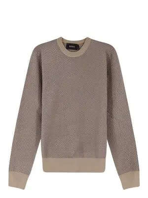 BOSS Silk And Cotton Blend Sweater - Multicolor