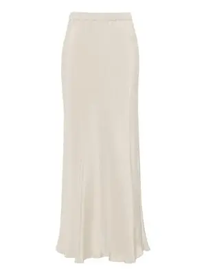 Max Mara Silk Long Skirt - Multicolor