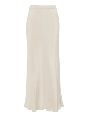 Max Mara Silk Long Skirt - Multicolor