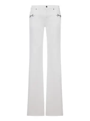Gucci GUCCI Flare Jeans With Clamps White