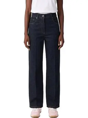 Max Mara Wool Blend Straight Jeans - Blue