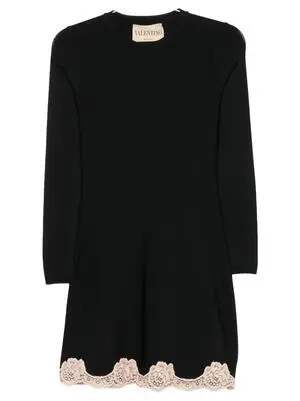 Valentino Garavani Lace Detail Short Dress - Multicolor