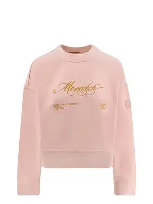 Moncler Moncler Women Cotton Sweatshirt With Logo Patch Multicolor