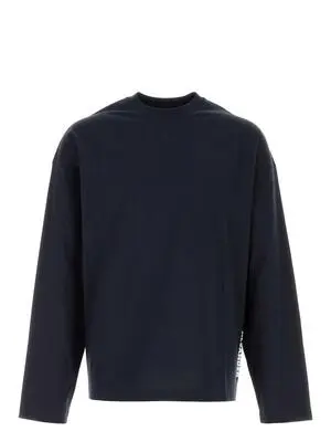 JIL SANDER Midnight Cotton T-shirt - Blue