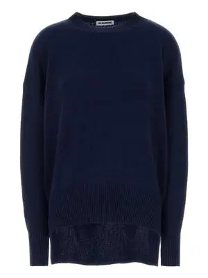 JIL SANDER Cashmere Oversize Sweater - Blue