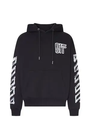 Off-White OFF-WHITE Arrow Sketch Print Hoodie Black