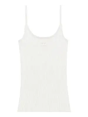 COURREGES Reedition Knit Tank Top - White