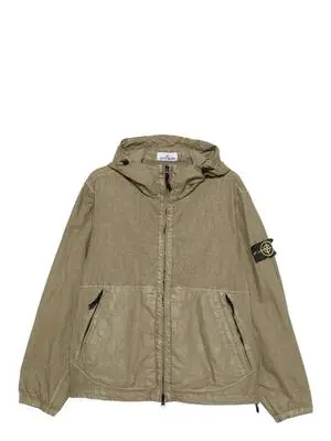 Stone Island Hooded Nylon Panama Jacket - Green