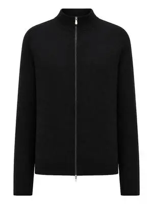 Brunello Cucinelli Cashmere Zip-up Cardigan - Black