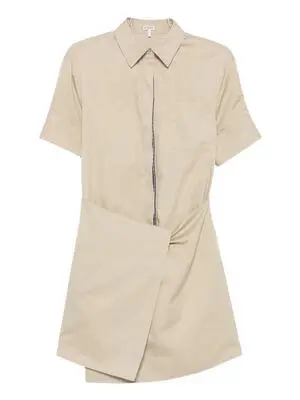 LOEWE Loewe Women Cotton And Silk Mini Dress