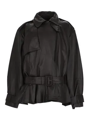 ROTATE BY BIRGER CHRISTENSEN Giacca Biker In Pelle - Brown