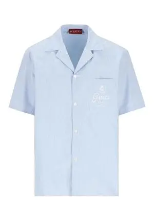 Gucci Thin Strip `disco` Bowling Shirt - Multicolor