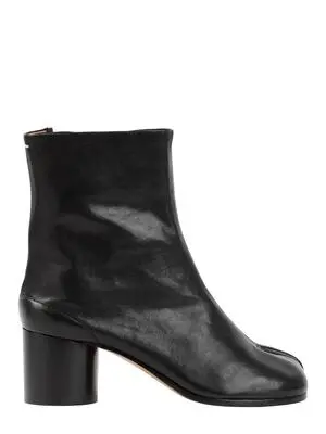 MAISON MARGIELA Leather Tabi Boots - Black