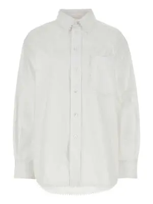 Bottega Veneta Cotton Oxford Shirt - White