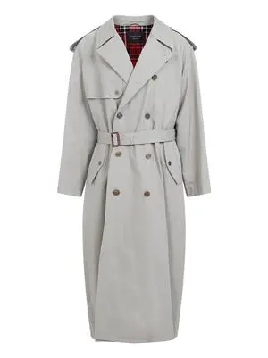 Balenciaga Cotton Trench Coat - Brown