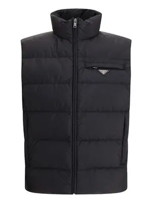 Prada Quilted Nylon Padded Vest - Black