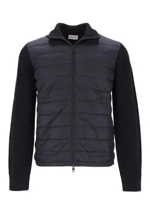 Moncler Quilted Zipped Jacket - Blue
